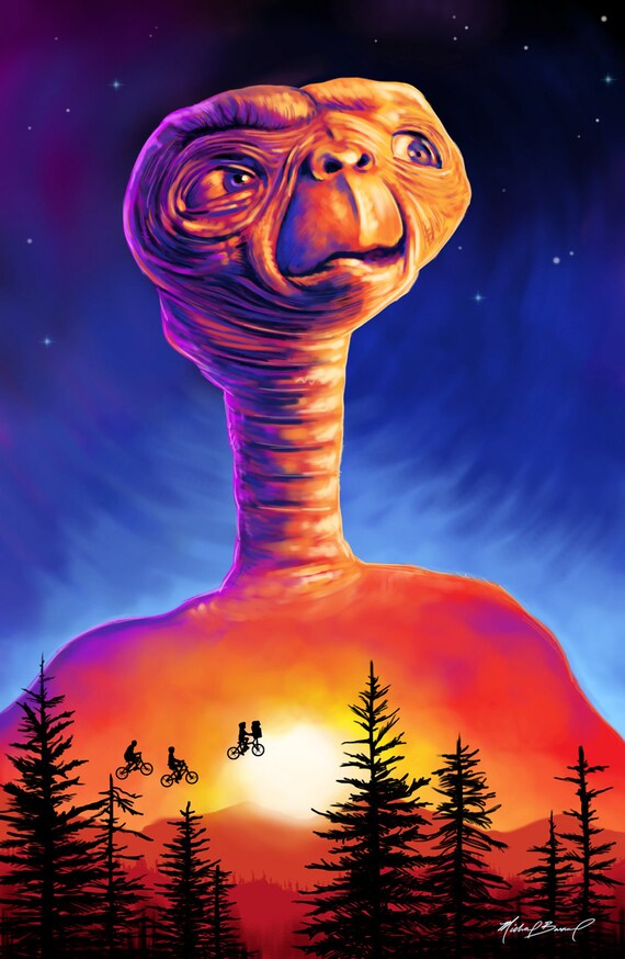 E.T. 11x17 Signed Print - Etsy