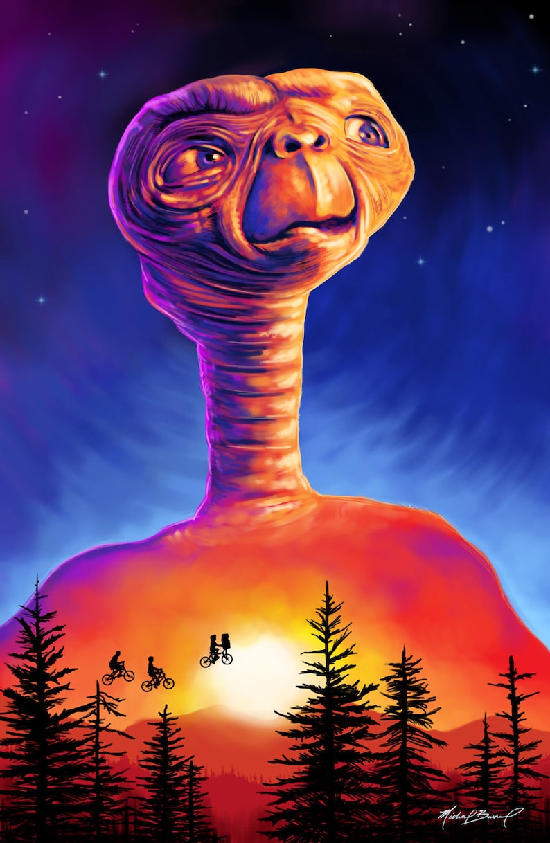 E.T. 11x17 Signed Print - Etsy