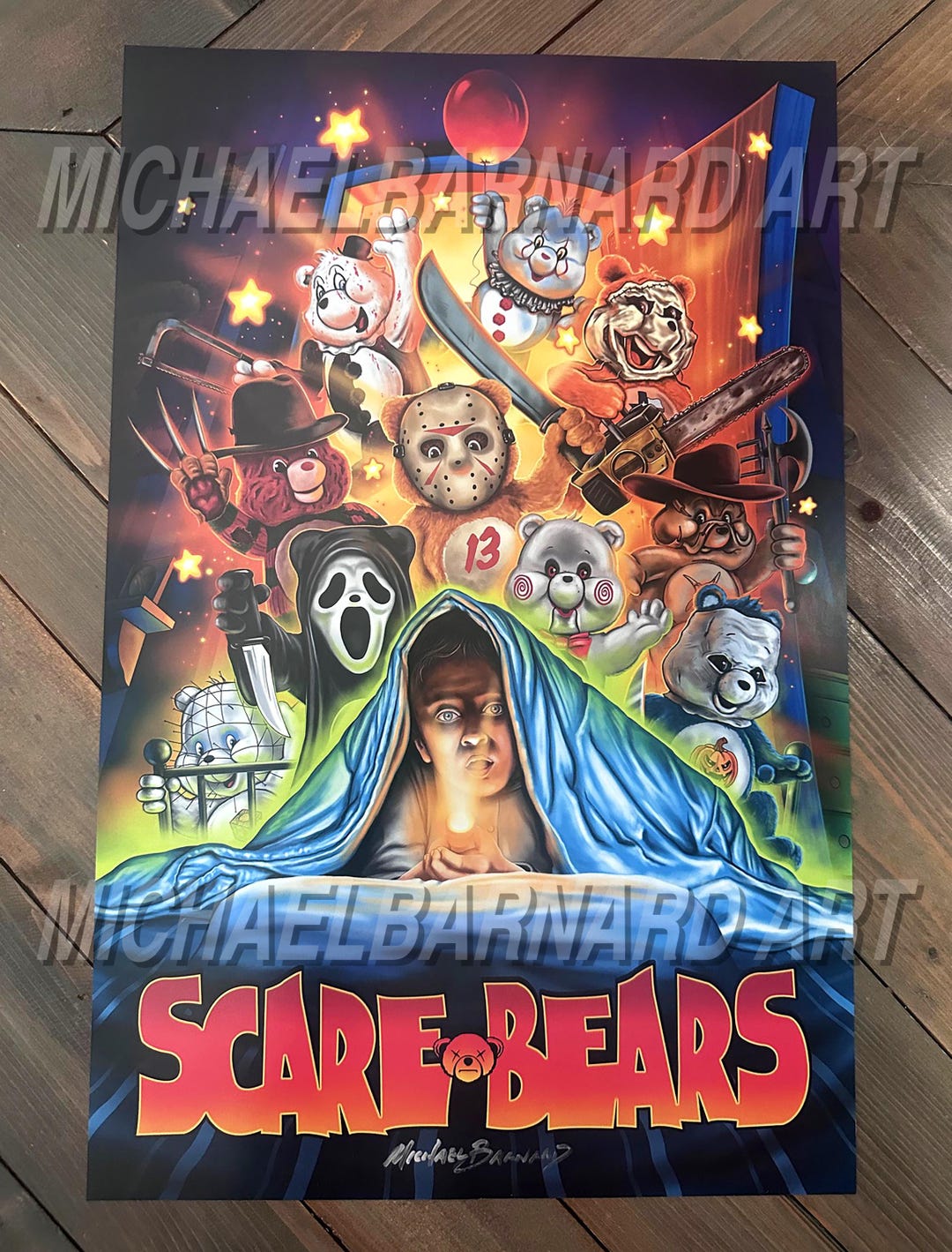 Scare Bears 11x17 Signed Art Print - Etsy