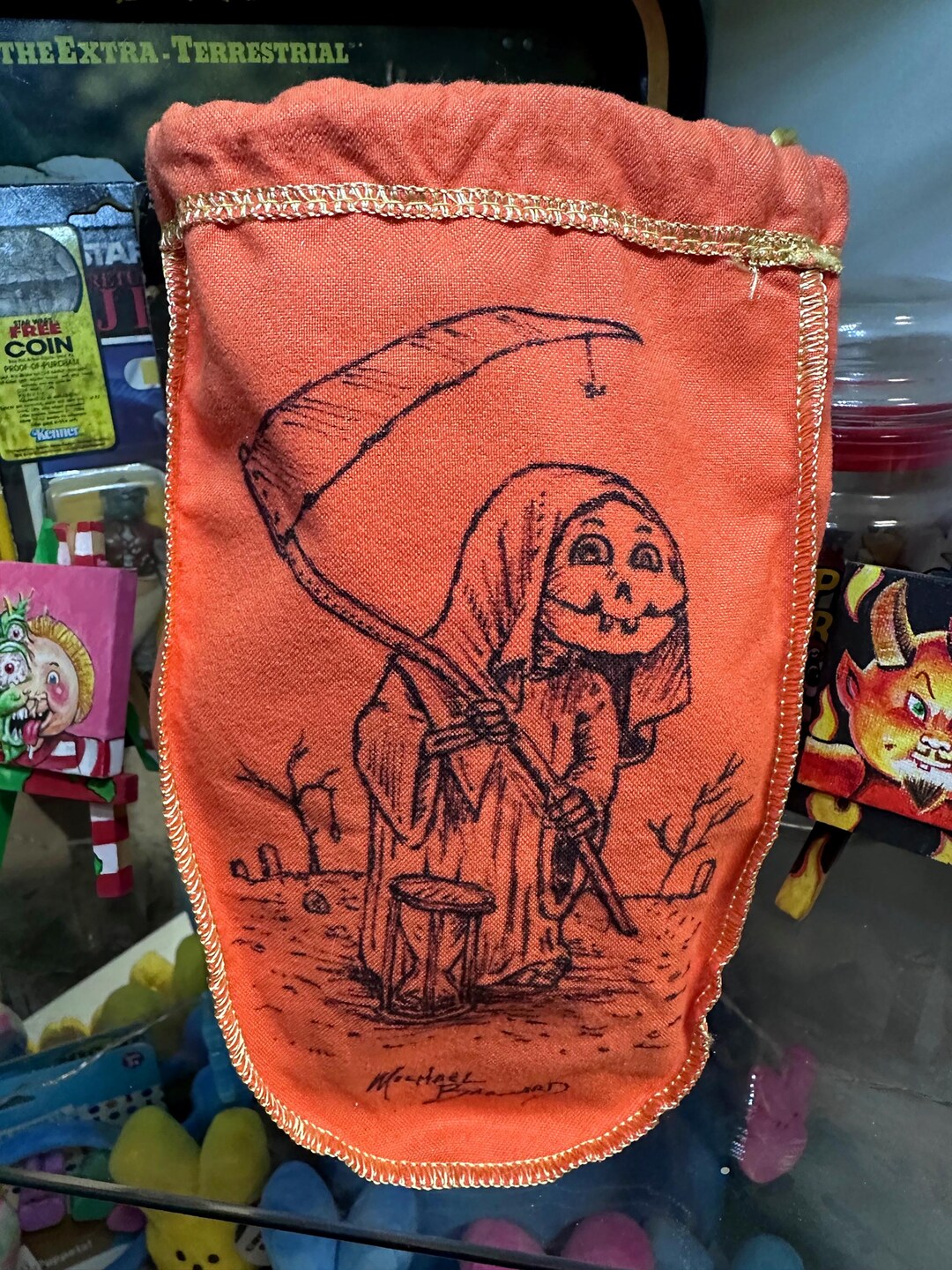 Garbage Pail Kids Grim Jim/beth Death Sketched Crown Royal Bag 1/1 by ...