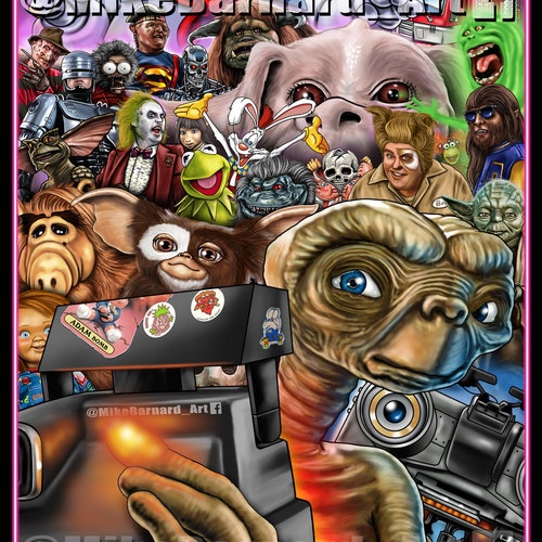 Michael Barnard Print Ultimate 80s Selfie - Etsy