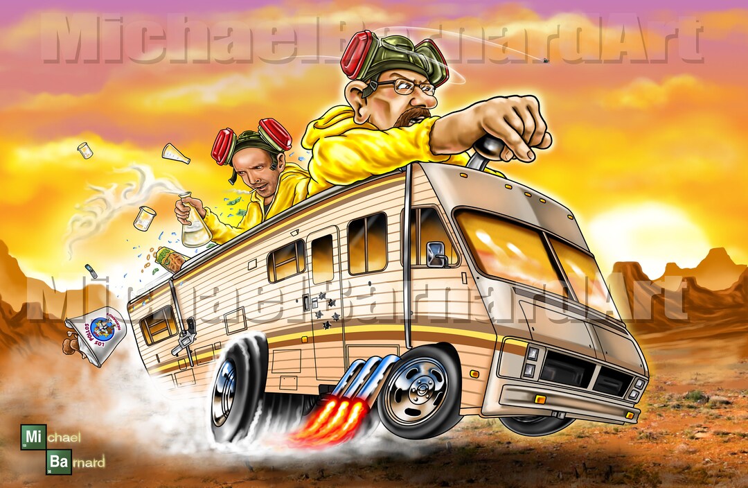 Breaking Bad Hot Rod RV Print by Michael Barnard - Etsy