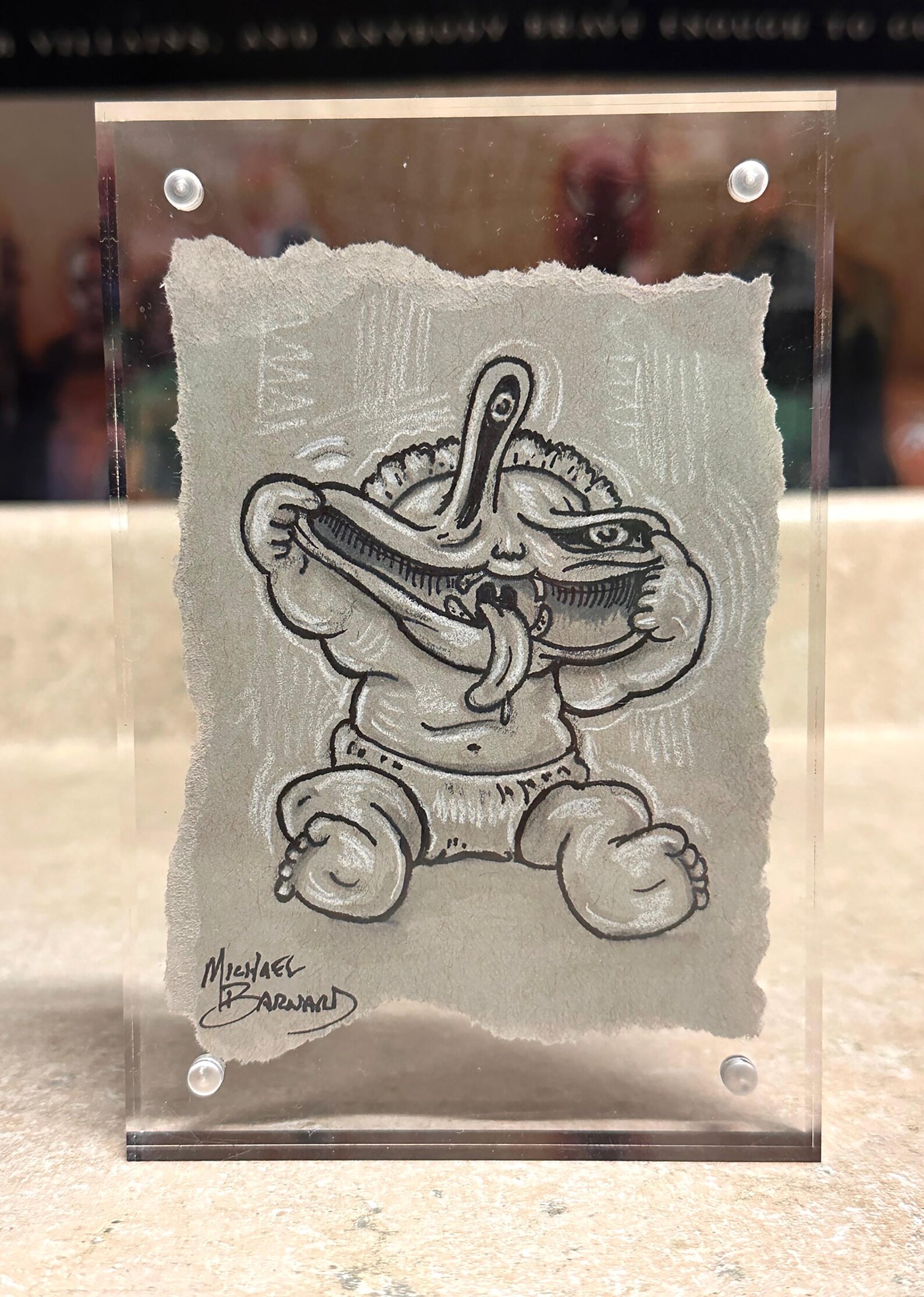 Patty Putty/muggin' Megan Garbage Pail Kids Acrylic Framed 4x6 Sketch ...