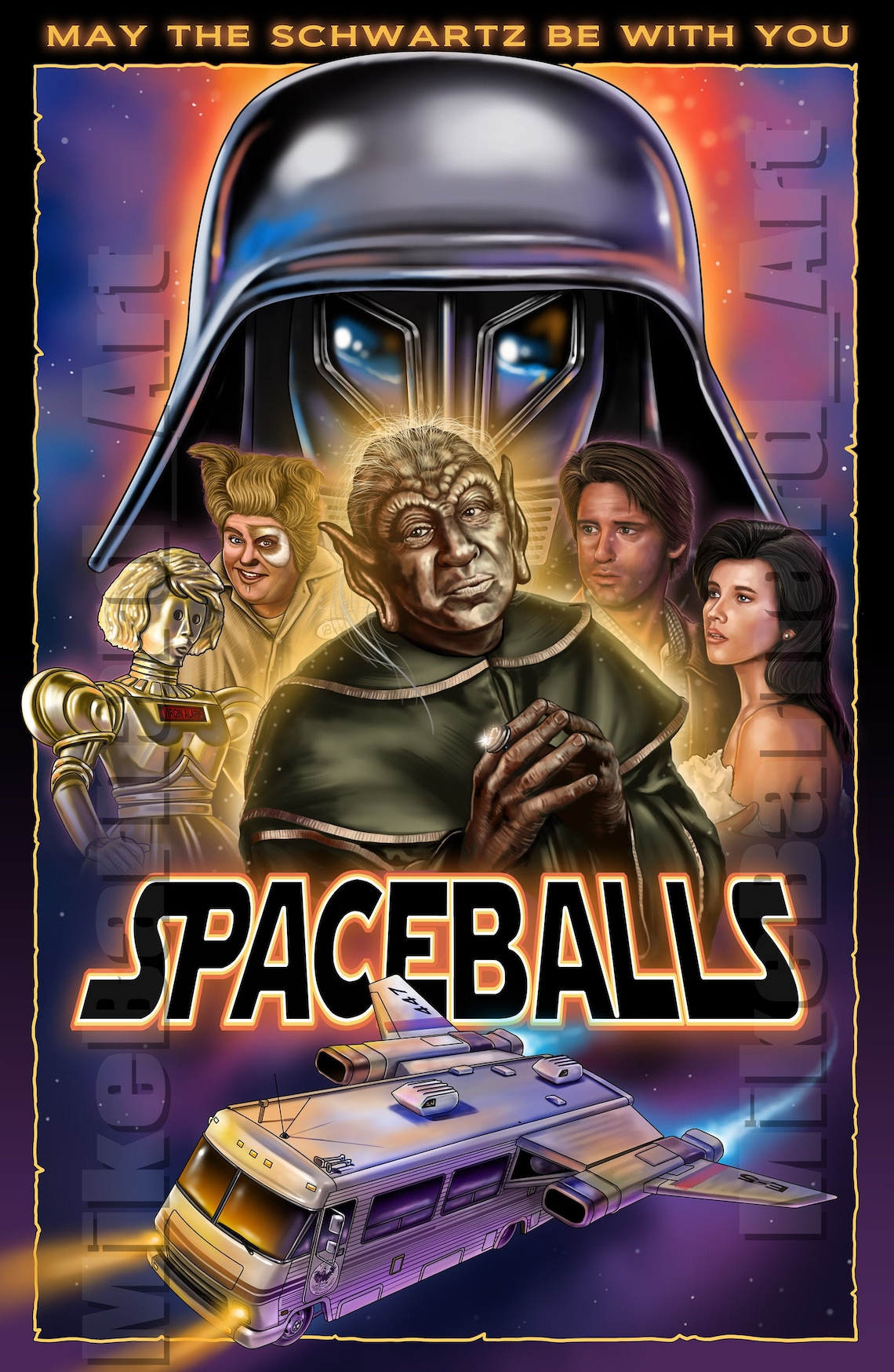 Spaceballs Original Art Print by Michael Barnard - Etsy