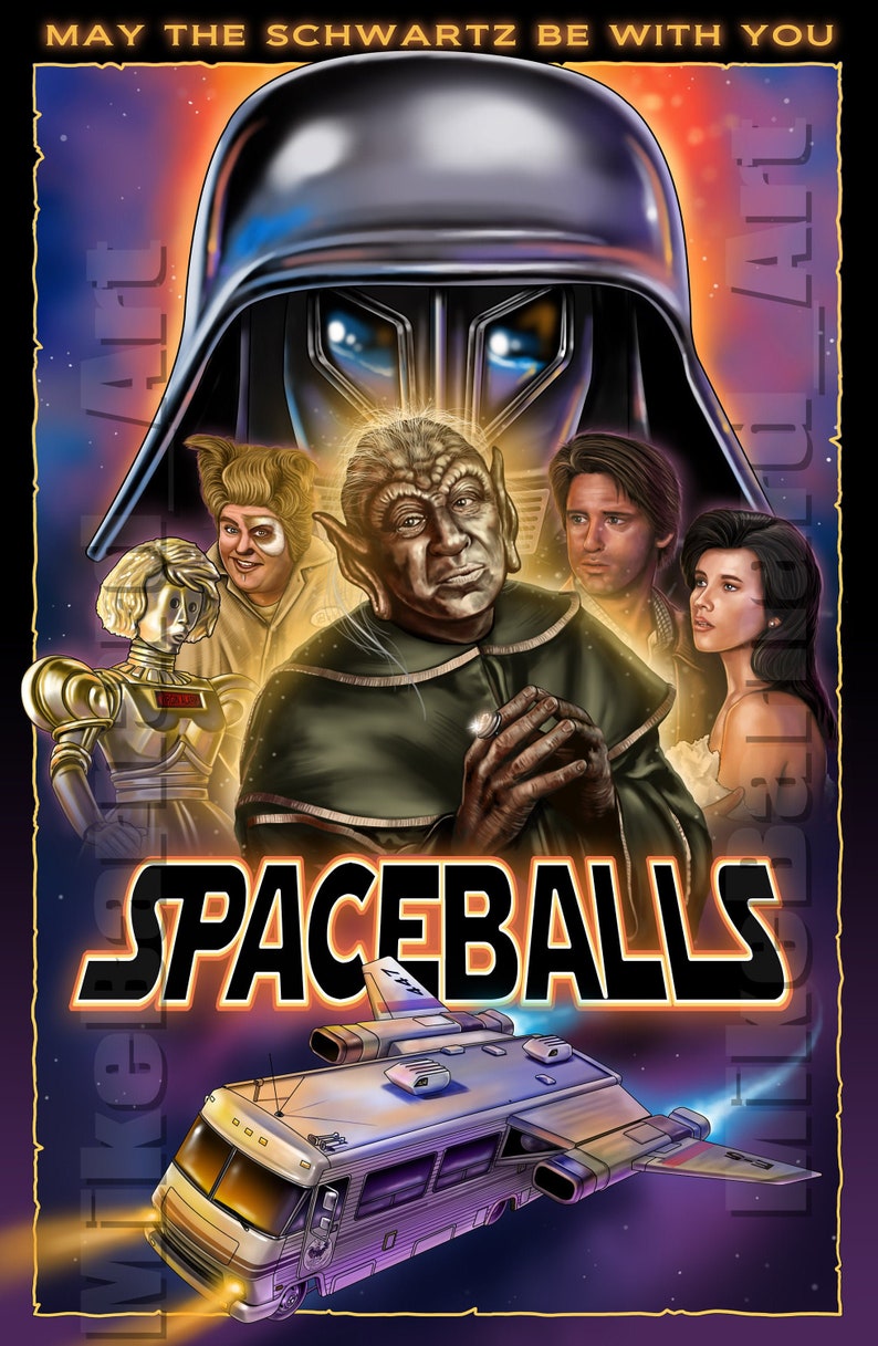 Spaceballs Original Art Print by Michael Barnard - Etsy