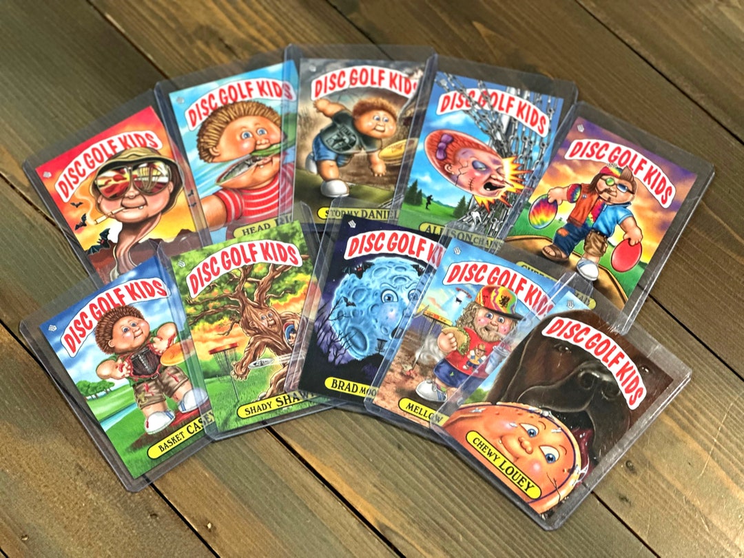 Disc Golf Kids Trading Cards by Michael Barnard. Full Set of 10 - Etsy
