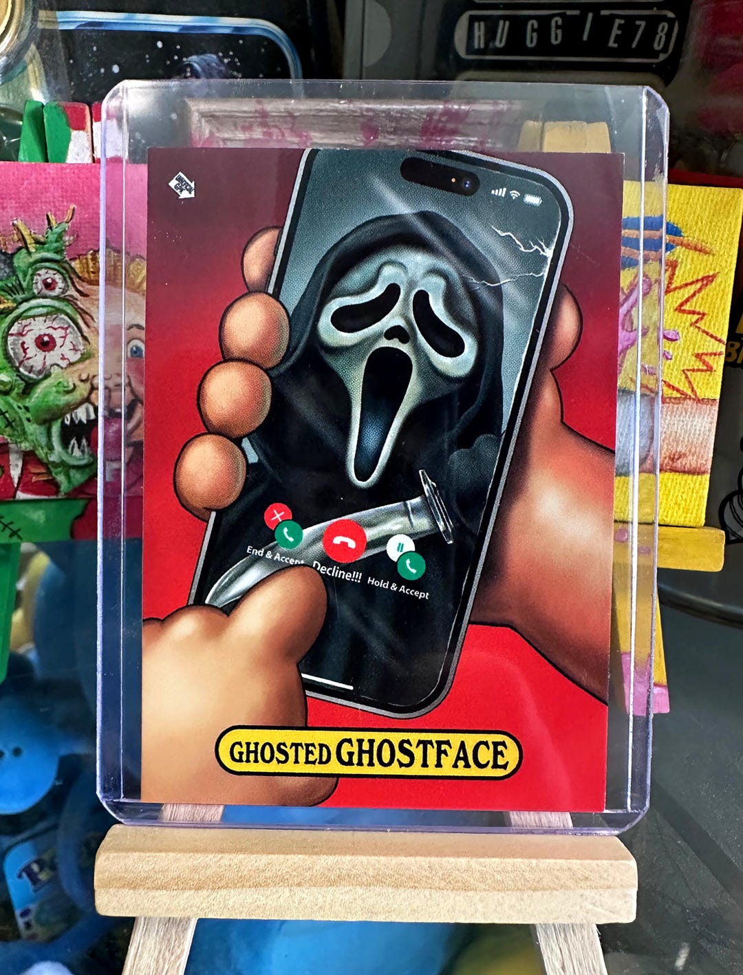 Ghosted GHOSTFACE Scream Themed Garbage Pail Kids Parody Card by ...