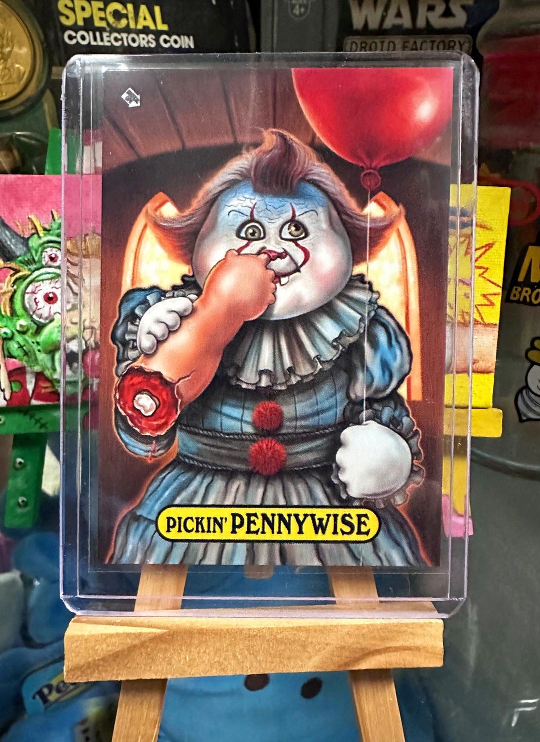 Pickin' PENNYWISE - "it" Garbage Pail Kids Parody Card by Michael ...