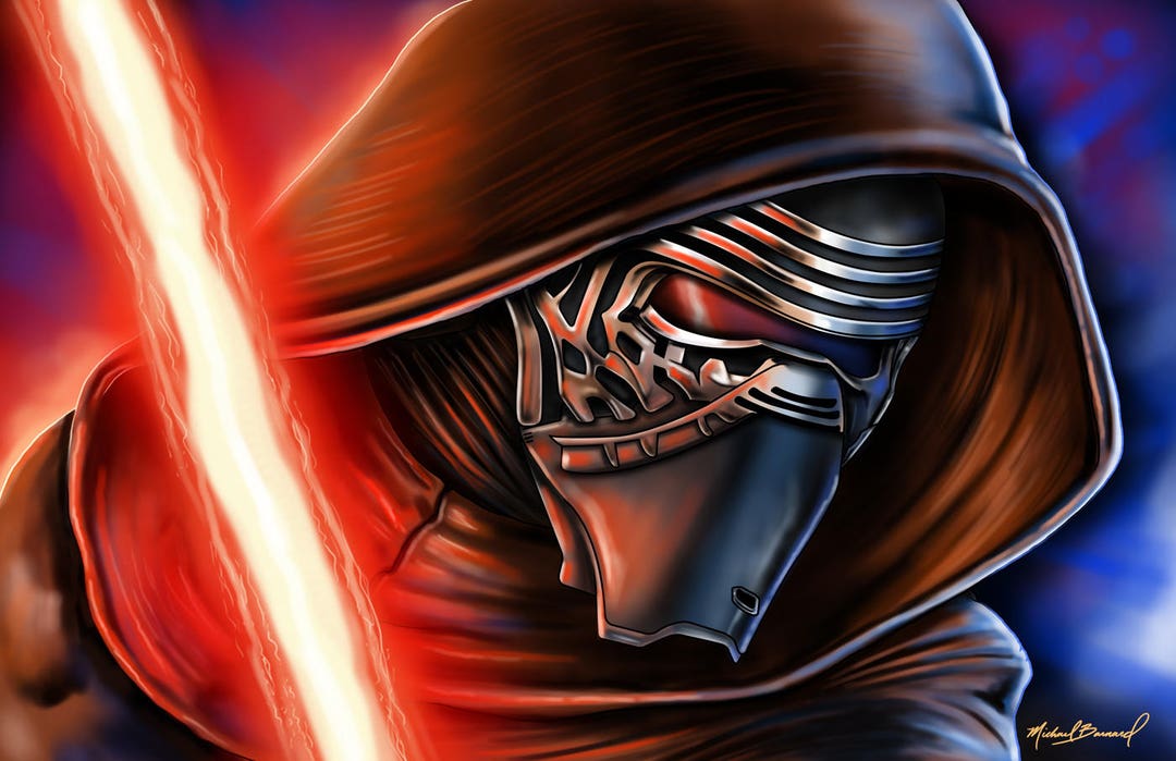 Kylo Ren Print Signed by the Artist - Etsy