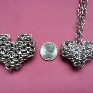 Chainmail Heart Tutorial- Chainmail Heart Pattern- Learn How to Make Your Own Chainmail Heart ...