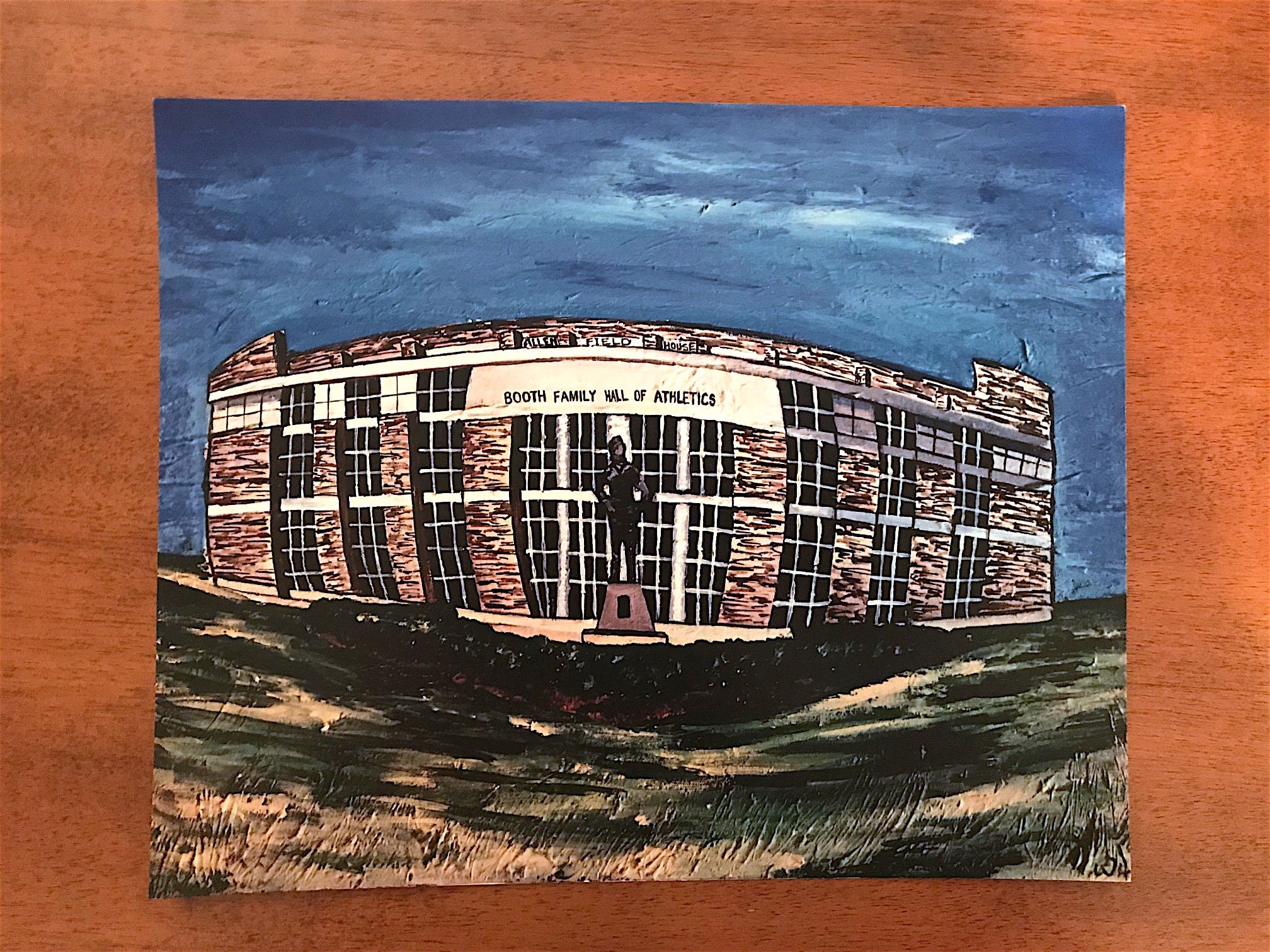 KU Original Art Print - Allen Fieldhouse - Etsy
