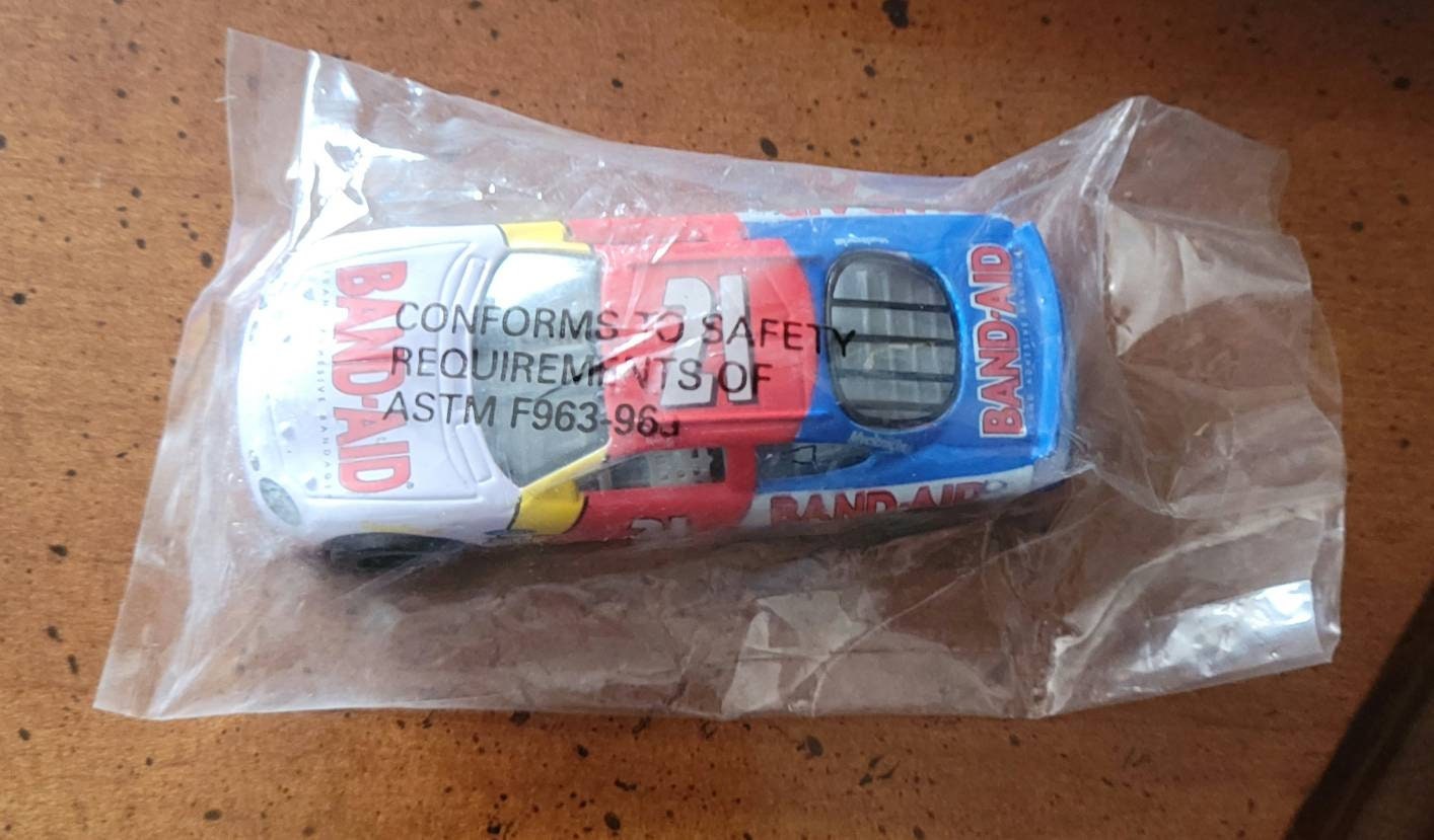 1997 Band-aid Racing Michael Waltrip #21 Minature Car 1/64 Diecast. NEW ...