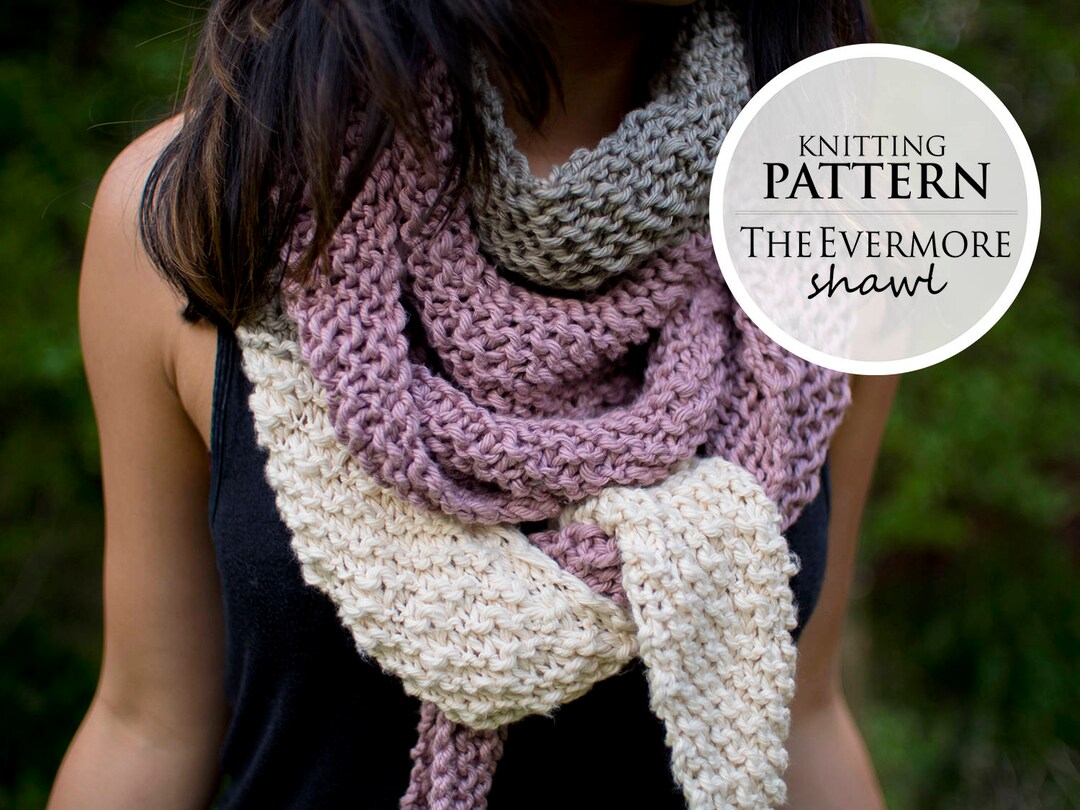 KNITTING PATTERN: the Evermore Shawl Digital PDF Download - Etsy