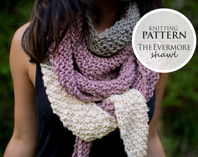 KNITTING PATTERN: the Evermore Shawl Digital PDF Download | Etsy
