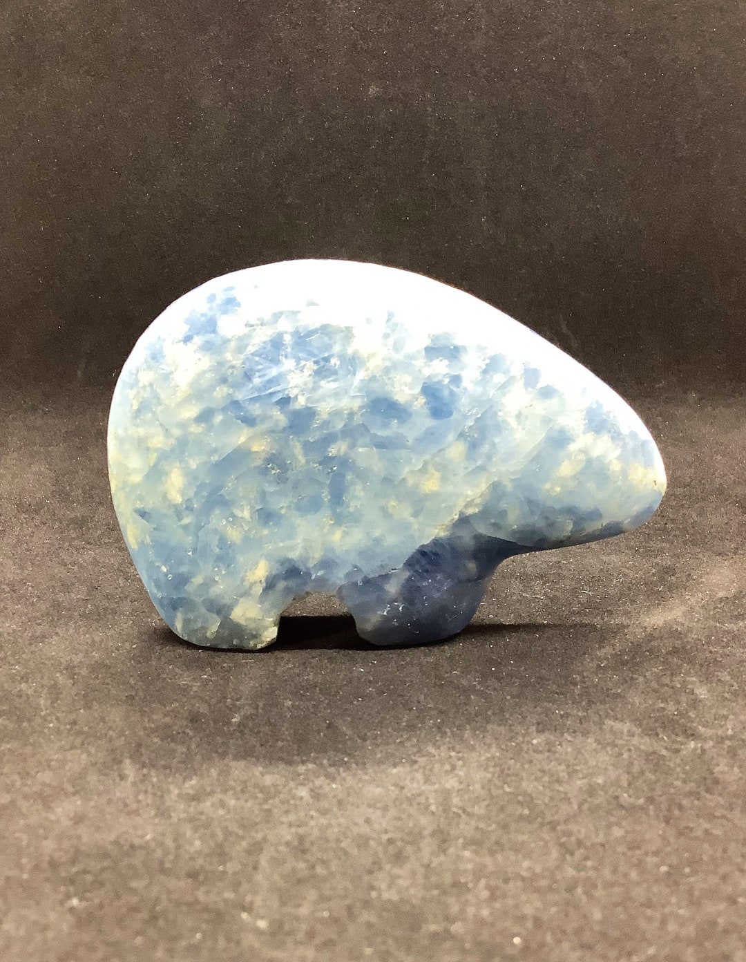 Blue Calcite Zuni Polar Bear - Etsy