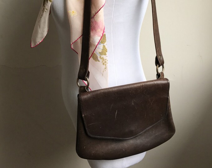 Vintage Bort Carleton Leather Bag | Western Leather Saddle Style Bag ...