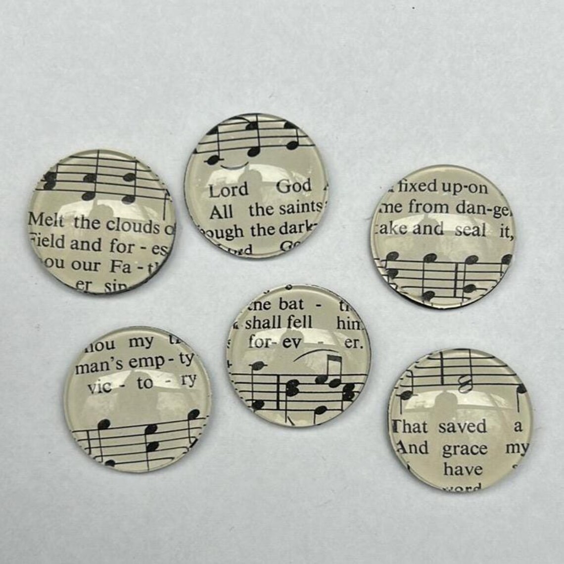 Hymn Sheet Music Magnets (set of 6) - Etsy