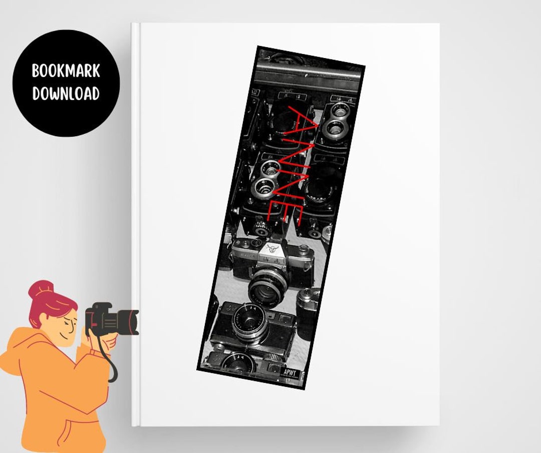 Personalized Printable Cameras Bookmark Gift for - Etsy