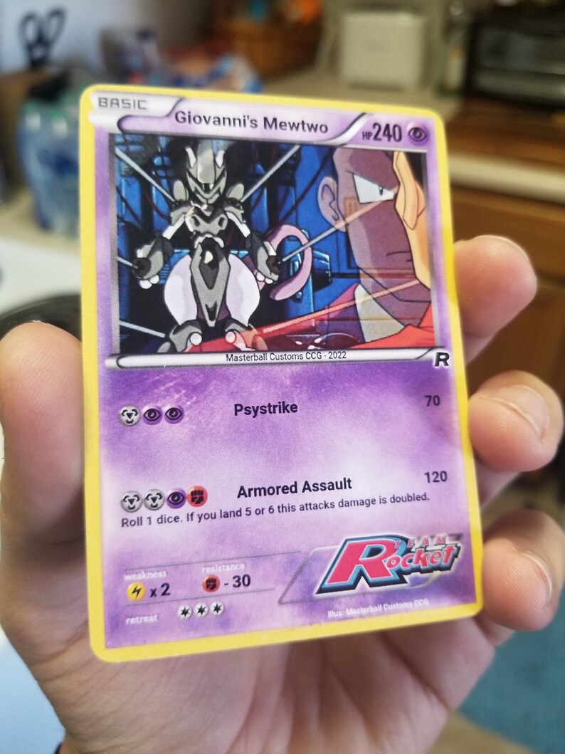 Giovanni's Mewtwo armored Mewtwo Team Rocket Edition - Etsy