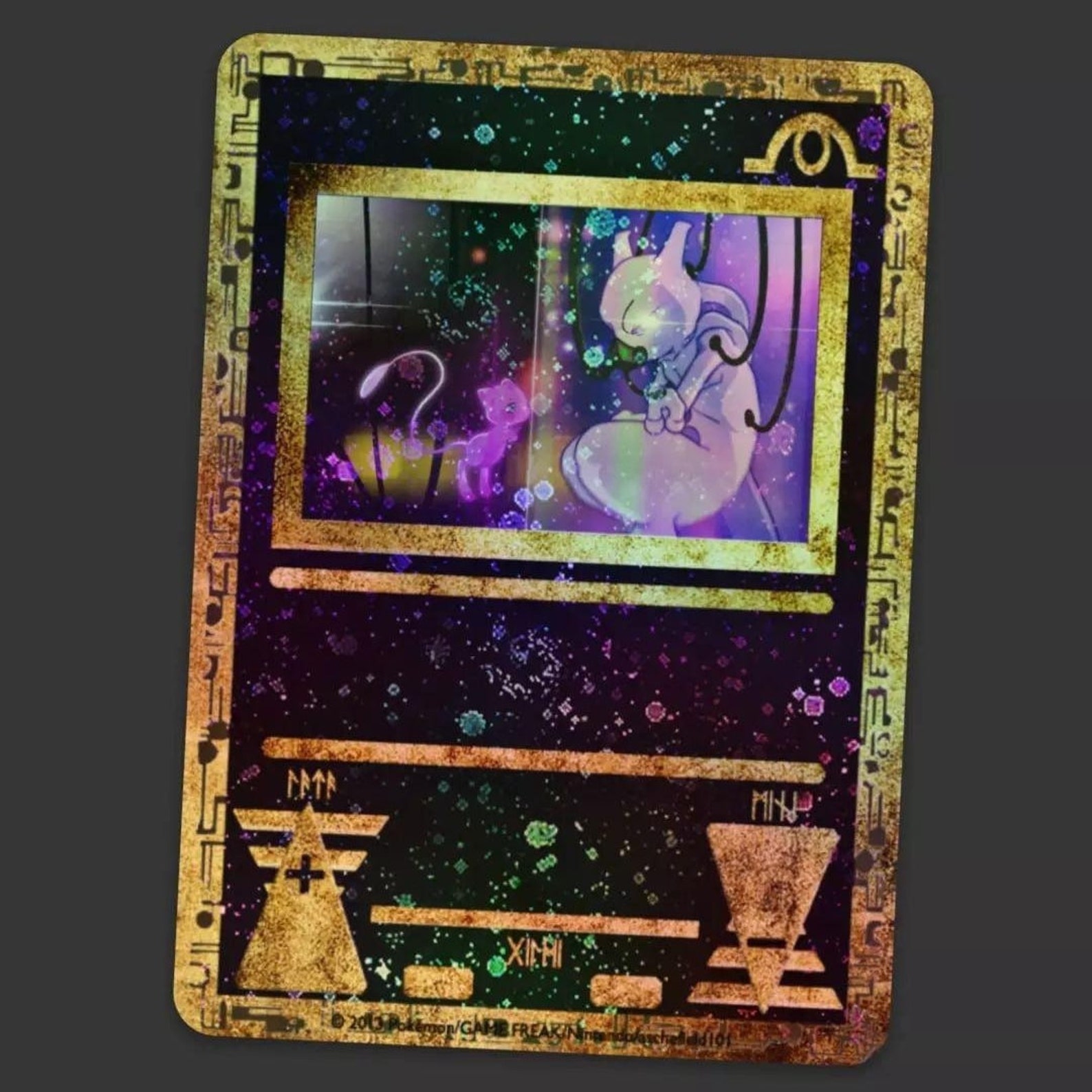 Ancient No-markings 'experiment: Mewtwo' - Full Holographic STICKER ...