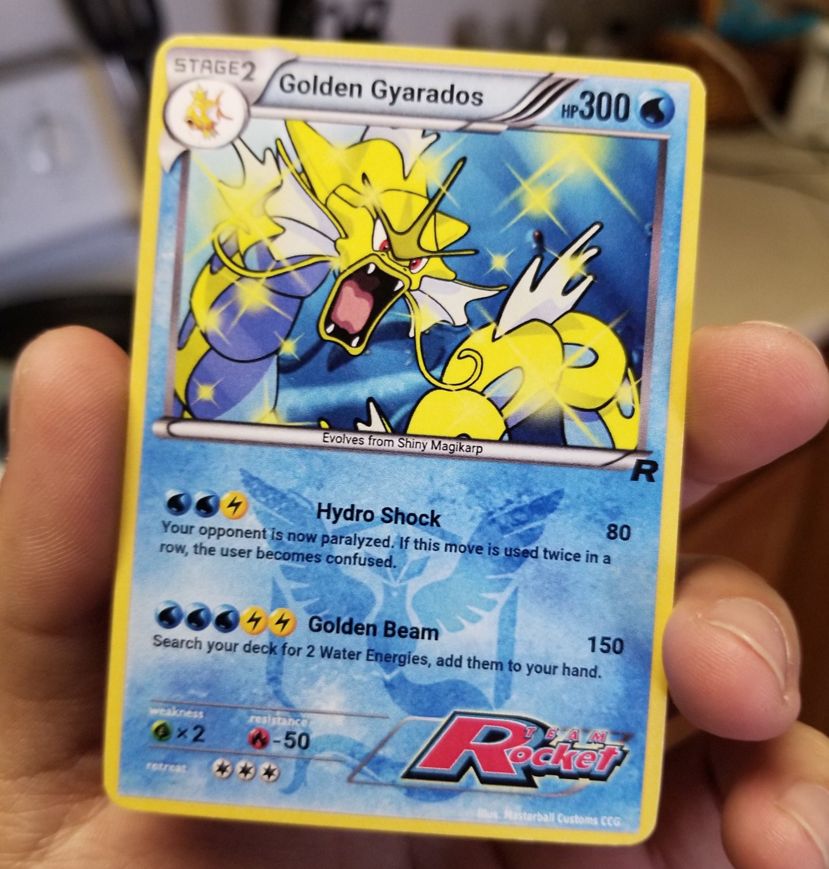 Golden Gyarados Team Rocket Special Edition Fan-made Custom Trading ...