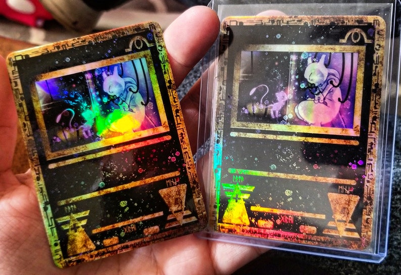Ancient No-markings 'experiment: Mewtwo' - Full Holographic STICKER ...