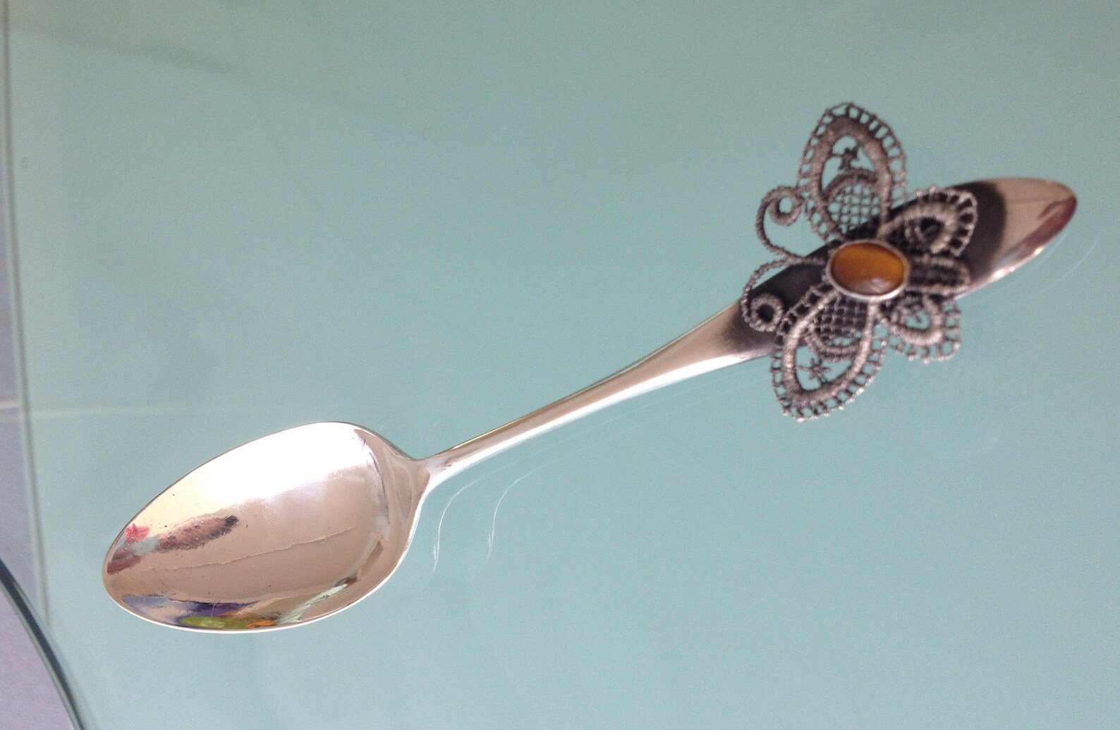 Sterling Silver Butterfly Victorian Spoon - Etsy UK