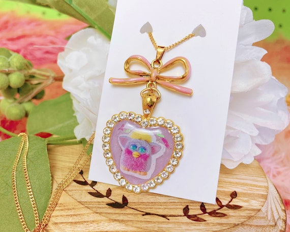 I Love Furby Rococo Necklace Pastel Goth Nostalgia Aesthetic | Etsy
