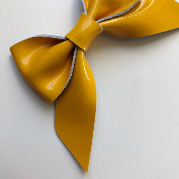 Yellow Hair Bow - Etsy