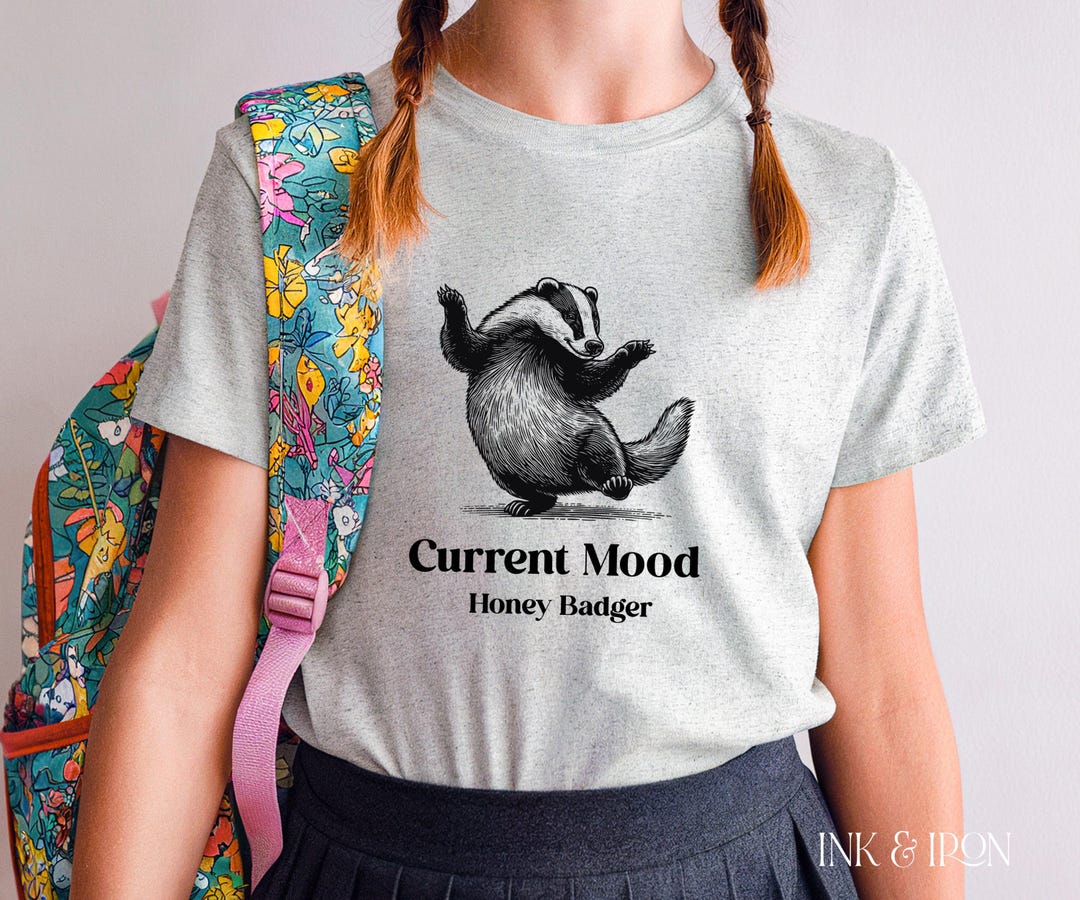 Kids Honey Badger Shirt, Funny Kids Tee, - Etsy