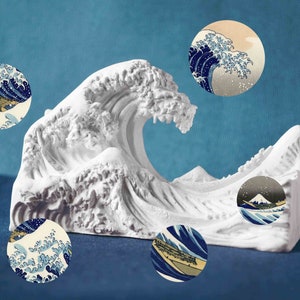 The Great Wave off Kanagawa Aroma Stone - Etsy