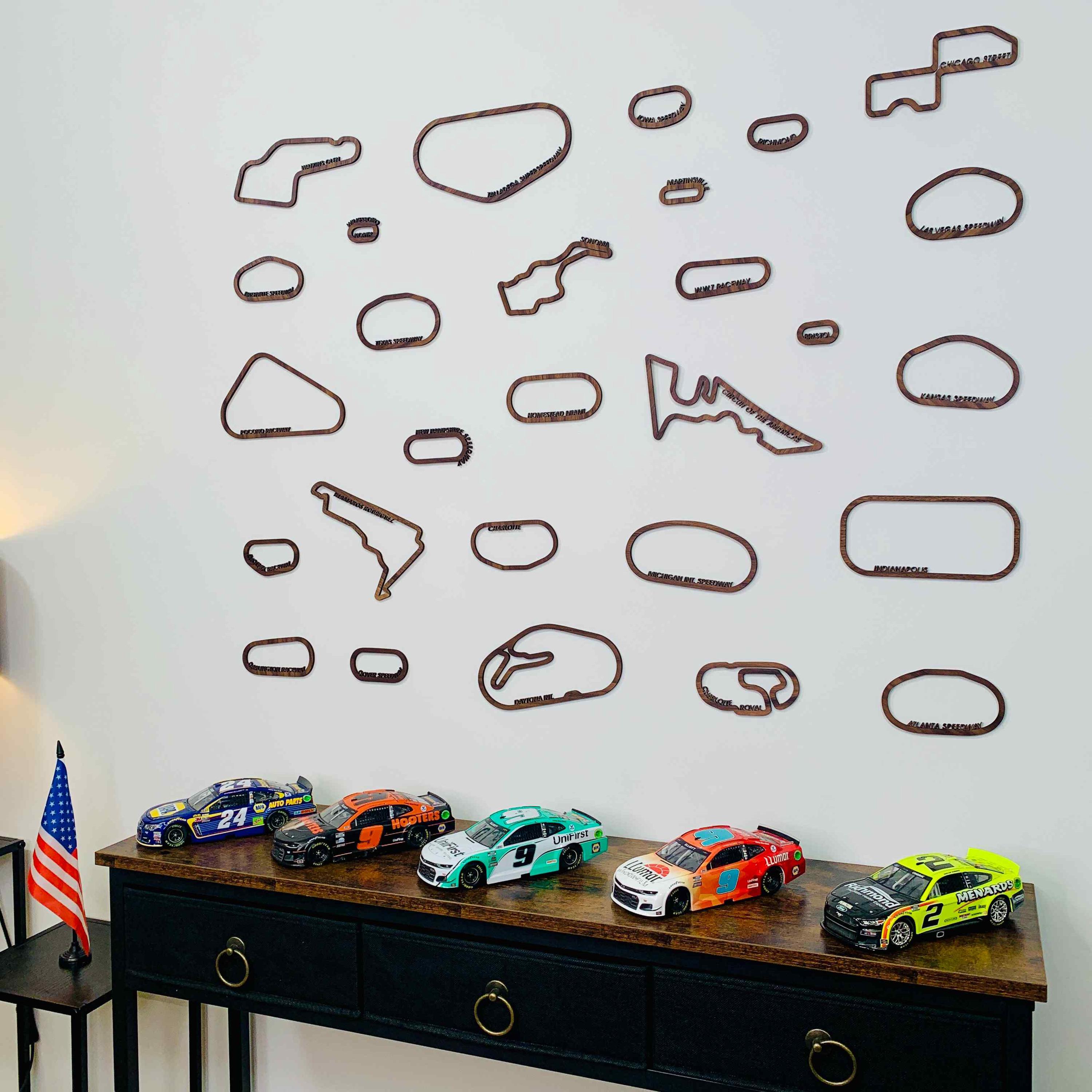 NASCAR Track Wall Art: Complete Speedway Collection - Laser Cut ...