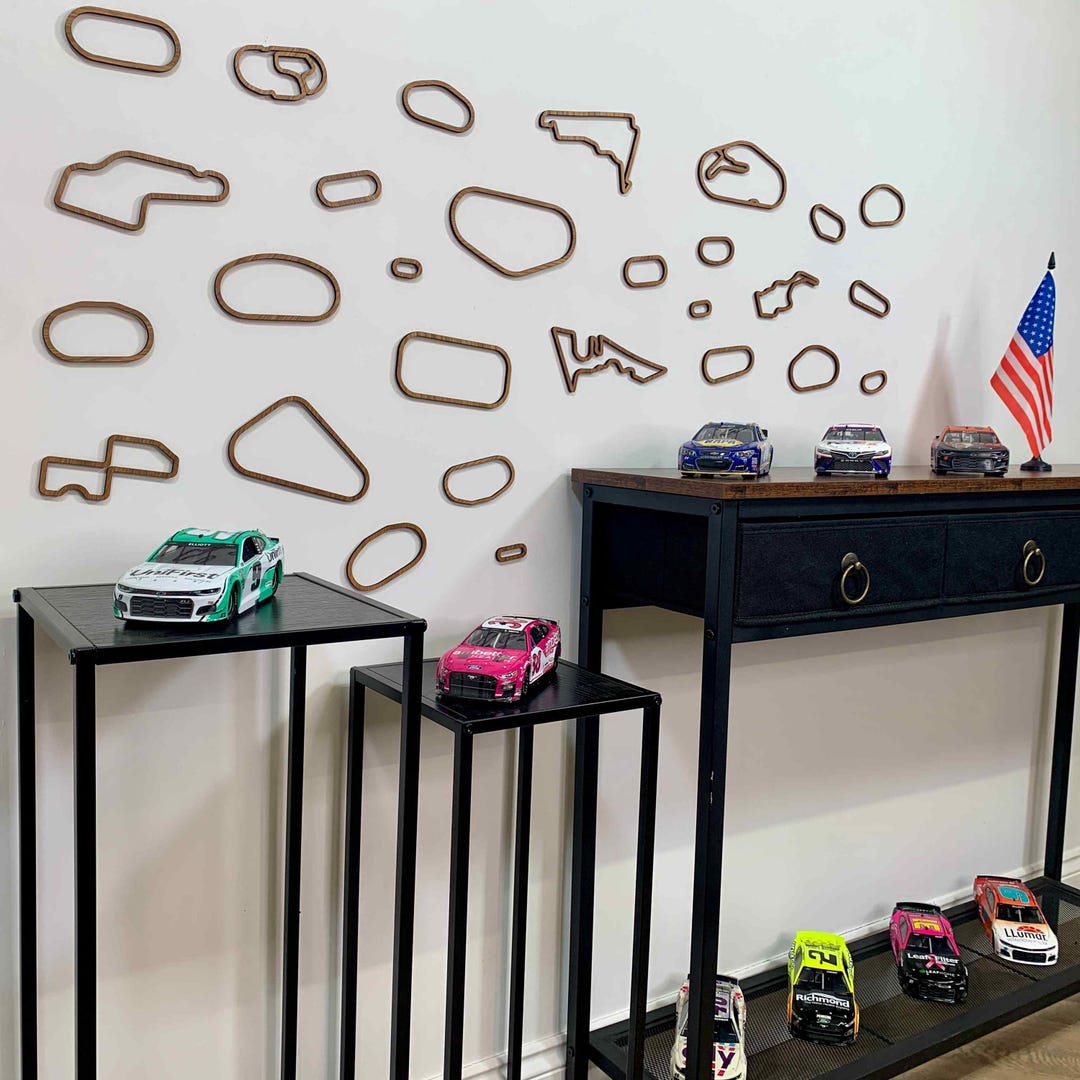 NASCAR Circuits Collection - Real Wood Finish - 2026 Complete Track Map ...