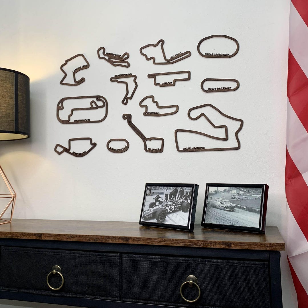 Indycar Circuits Collection Wall Display - Complete 2026 Track Map Set ...