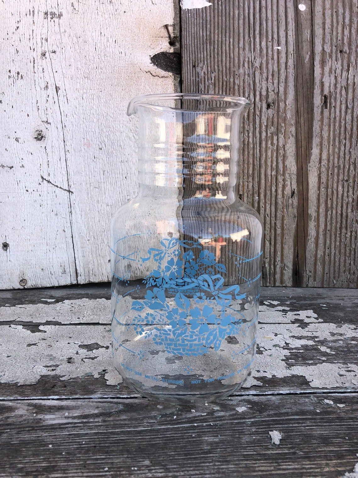 Vintage 1970s Pyrex 2qt Carafe/pitcher #7520 - Etsy