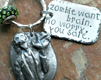 Zombie Key Chain - Etsy