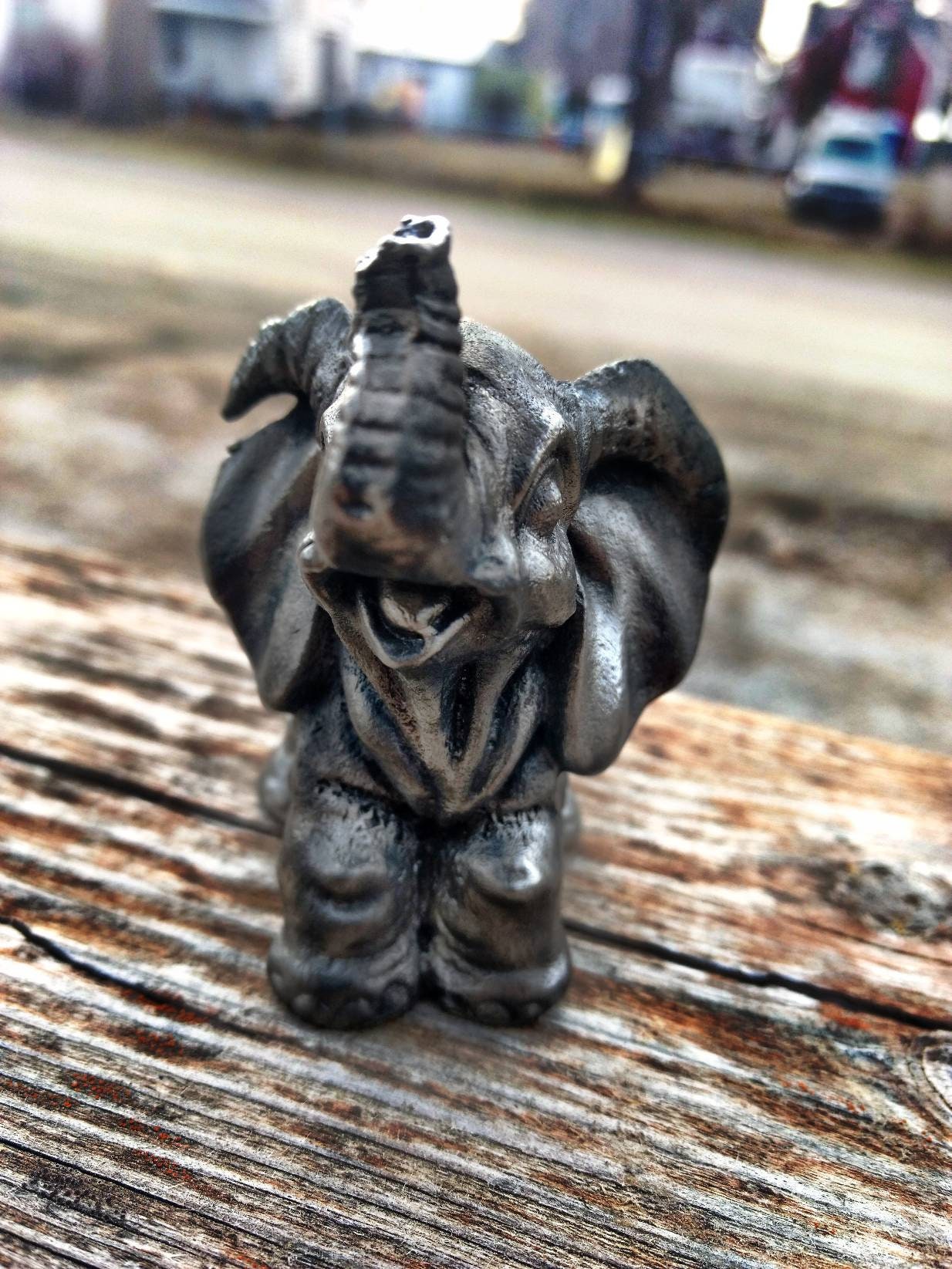 Hand Cast Pewter Elephant Statue Statuette Memory Gift - Etsy