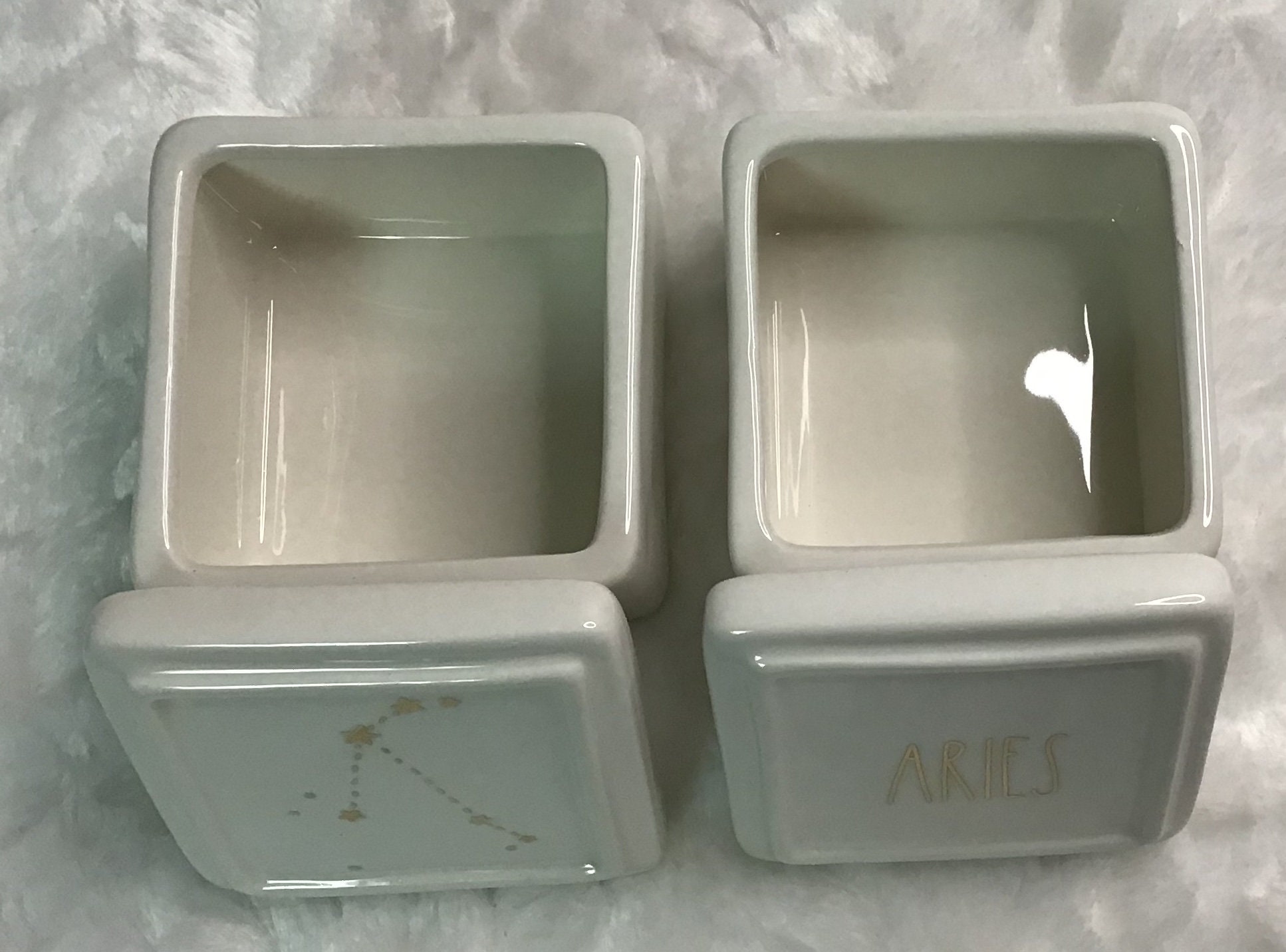 Rae Dunn aries Zodiac Trinket Boxes set of 2 - Etsy