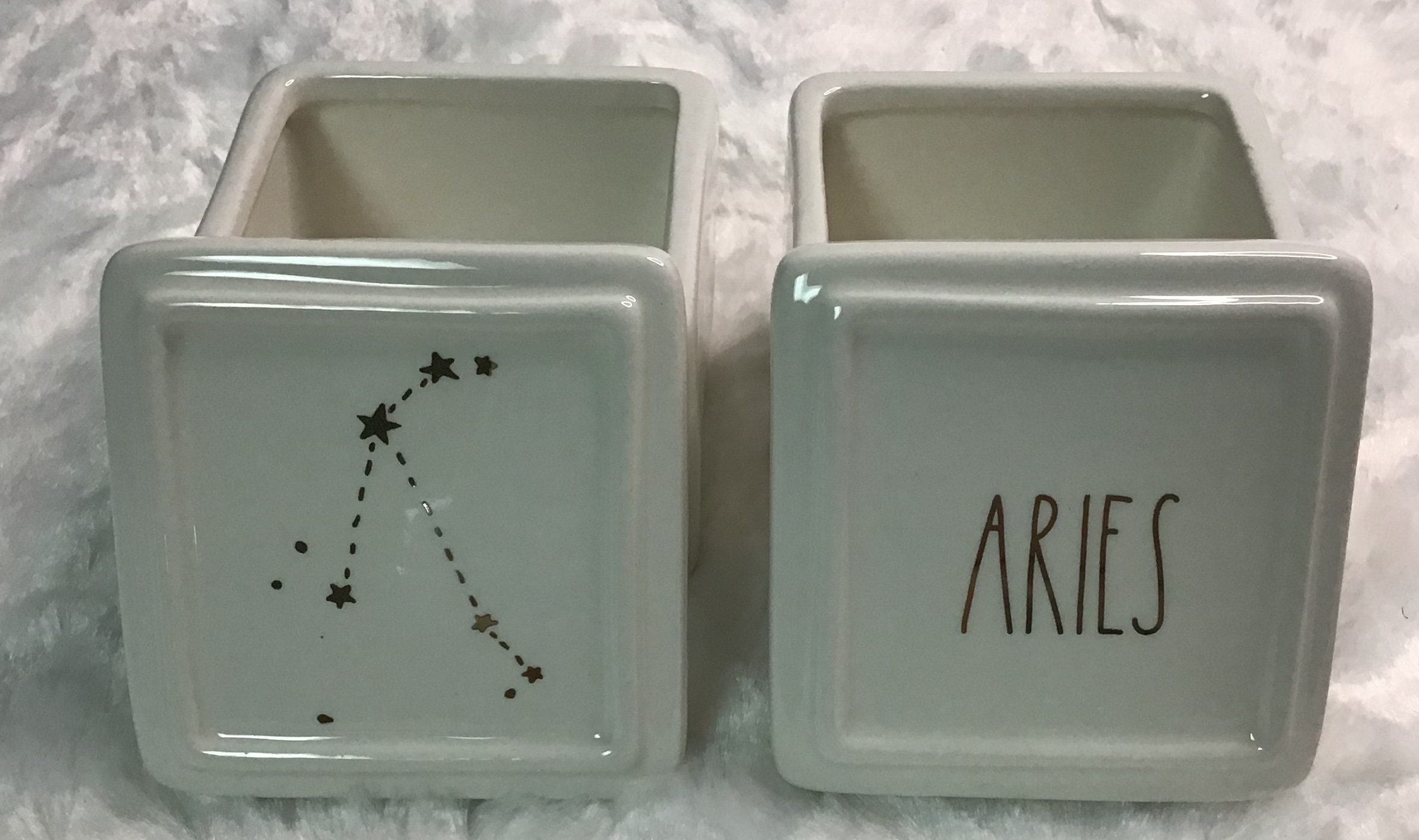 Rae Dunn aries Zodiac Trinket Boxes set of 2 - Etsy