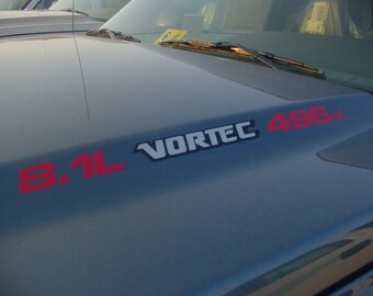 6.2L VORTEC MAX Hood Decals Fits: Chevrolet Silverado GMC | Etsy
