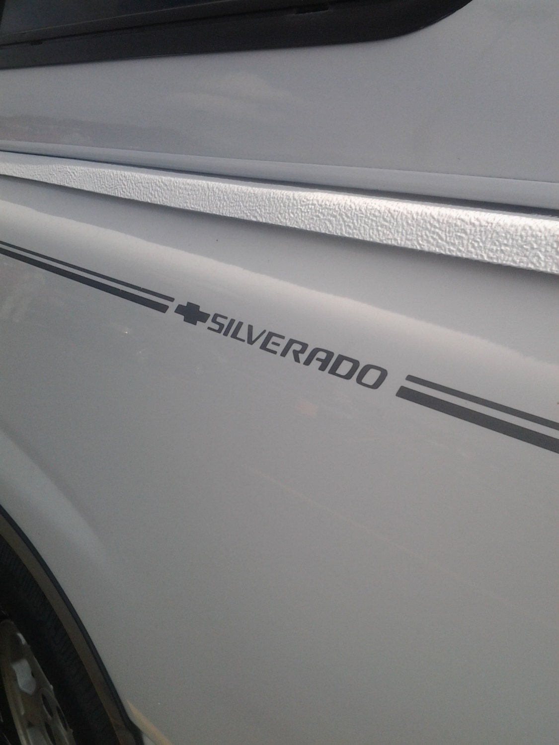 Chevy Bowtie + Silverado Pin Stripe Insert Decals Your Choice of Color ...