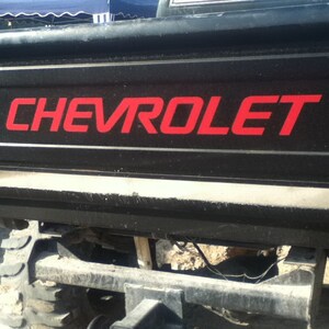 Chevrolet S-10 Chevy S10 Tailgate Decal "solid Color" +your Choice of ...