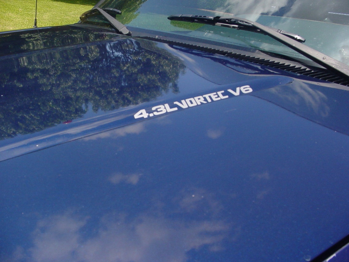 4.3L VORTEC V6 Hood Decals Your Choice of Color - Etsy