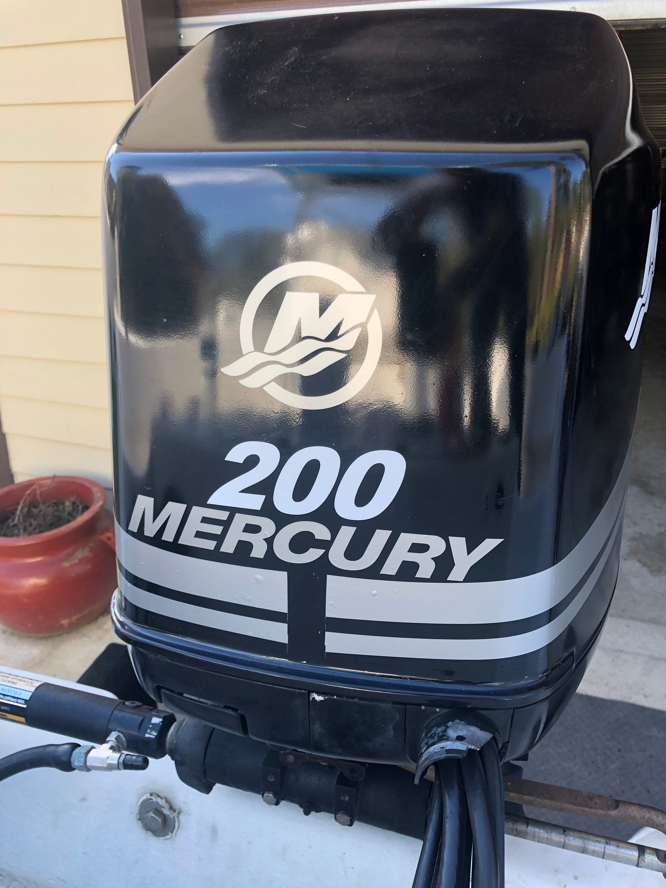 MERCURY Boat Motor Cowl DECAL Reemplazo Set en Plata Su elección de ...