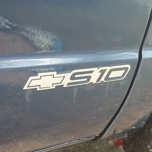 Chevy S10 Door Badge / Decal / Sticker Set of 2 Decals and Your Choice ...