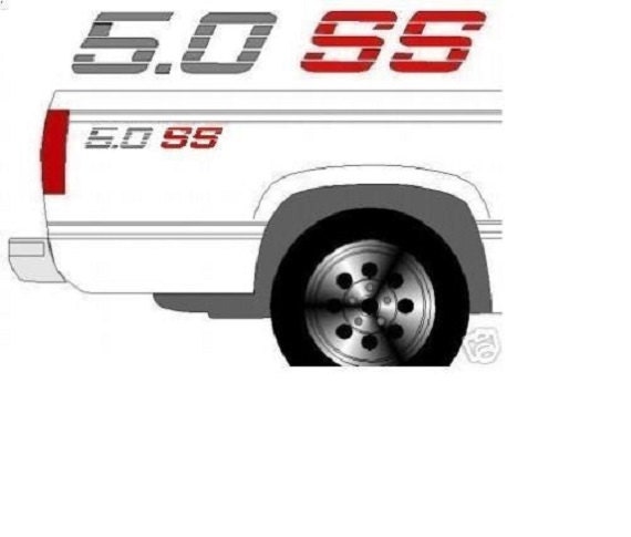 5.0 SS CHEVROLET Chevy Truck Bedside Decals With Your Color Choice - Etsy