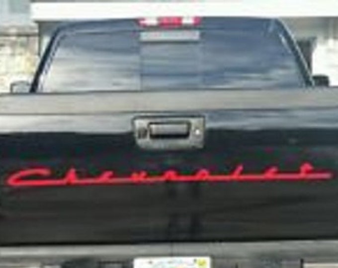 CHEVROLET "old Style Script Font" GM Tailgate Decal / Color Choices - Etsy