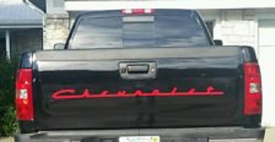 CHEVROLET "old Style Script Font" GM Tailgate Decal / Color Choices - Etsy