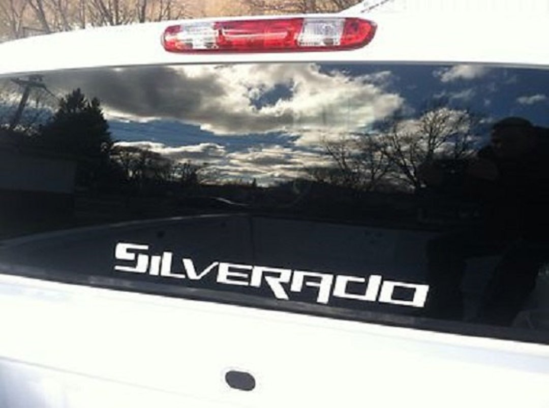22 Inch Silverado Window Decal Banner - Your Choice of Choice - Etsy