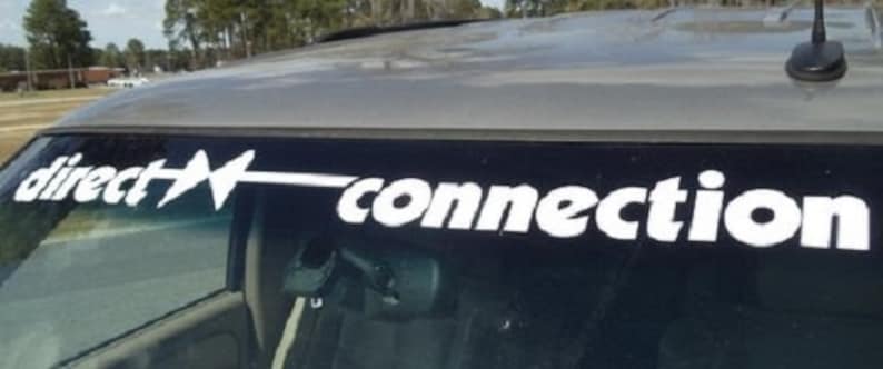 DIRECT CONNECTION "mopar" Window Decal - Etsy